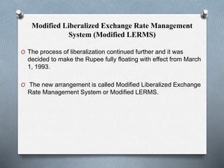 LERMS liberalized exchange rate management system | PPTX
