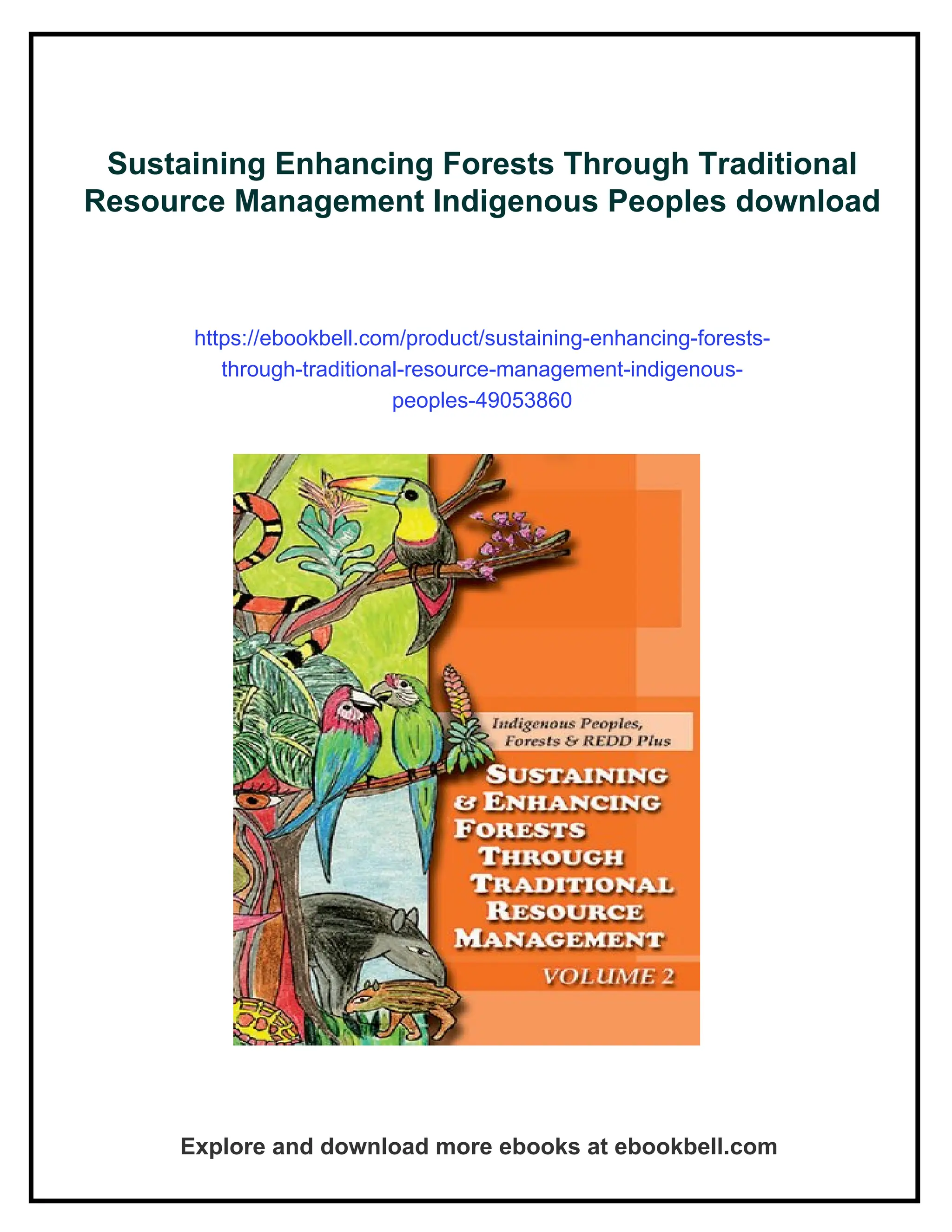Sustaining Enhancing Forests Through Traditional Resource Management ...