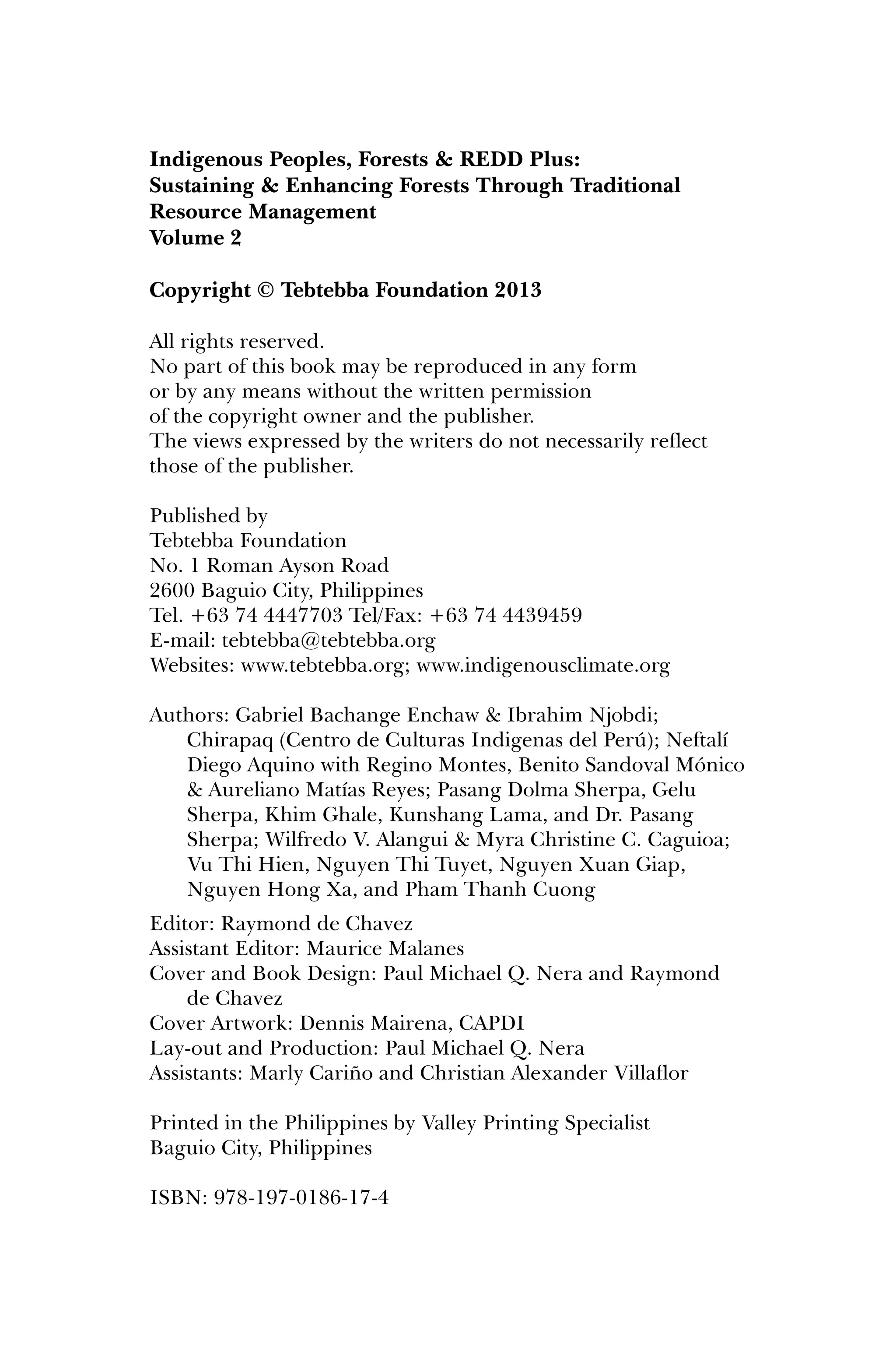 Sustaining Enhancing Forests Through Traditional Resource Management ...