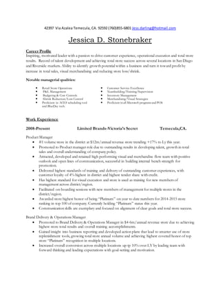 Jessica Resume 2015 | DOCX
