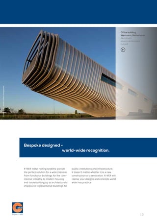 R-MER Metal Roofing Systems - System at a glance | PDF