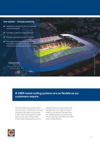 R-MER Metal Roofing Systems - System at a glance | PDF