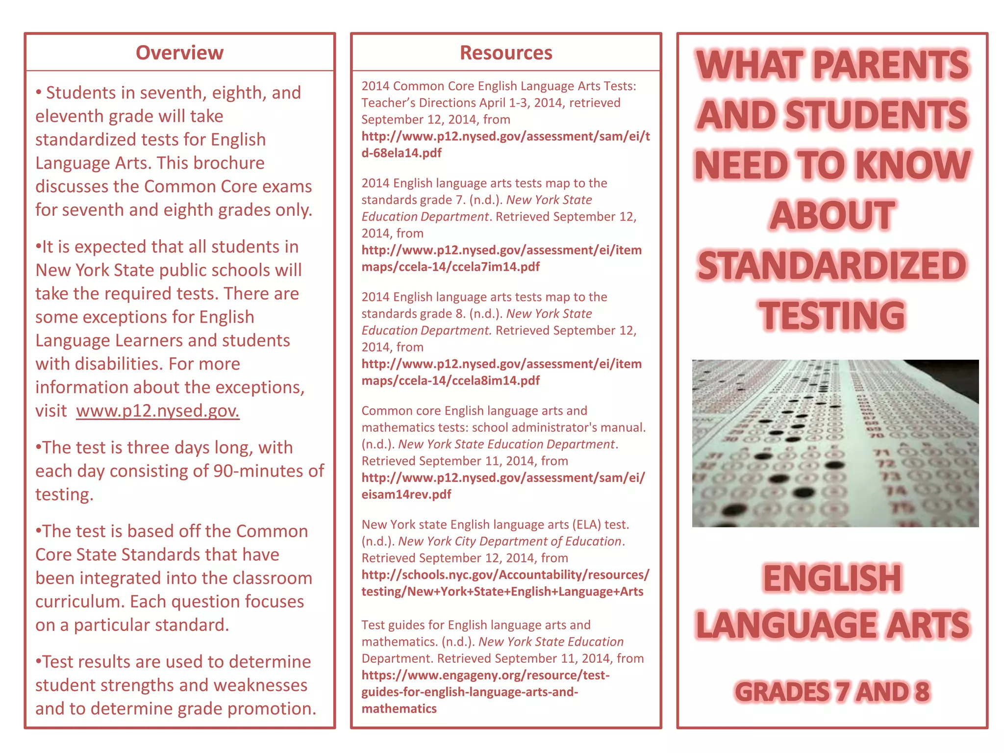 Grade 7_8 standardized test brochure | PDF