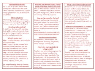 Grade 7_8 standardized test brochure | PPT