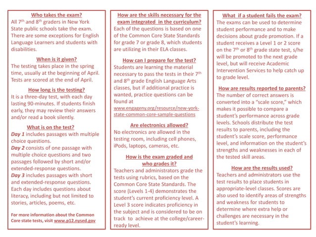 Grade 7_8 standardized test brochure | PPT