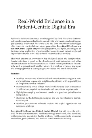 Realworld Evidence In A Patientcentric Digital Era Kelly H Zou | PDF