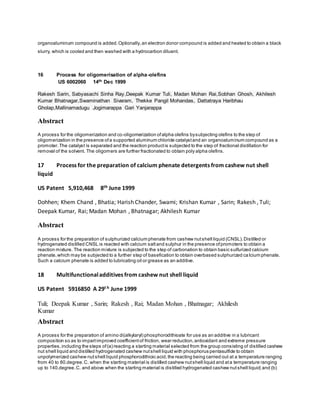 patents Dr D K Tuli | PDF