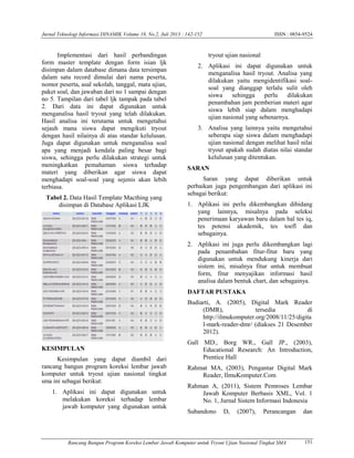 Rancang bangun program koreksi lembar jawaban | PDF