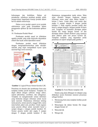 Rancang bangun program koreksi lembar jawaban | PDF