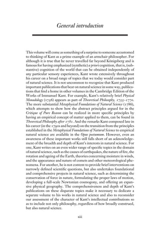 Natural Science 1st Immanuel Kant Eric Watkins Ed | PDF