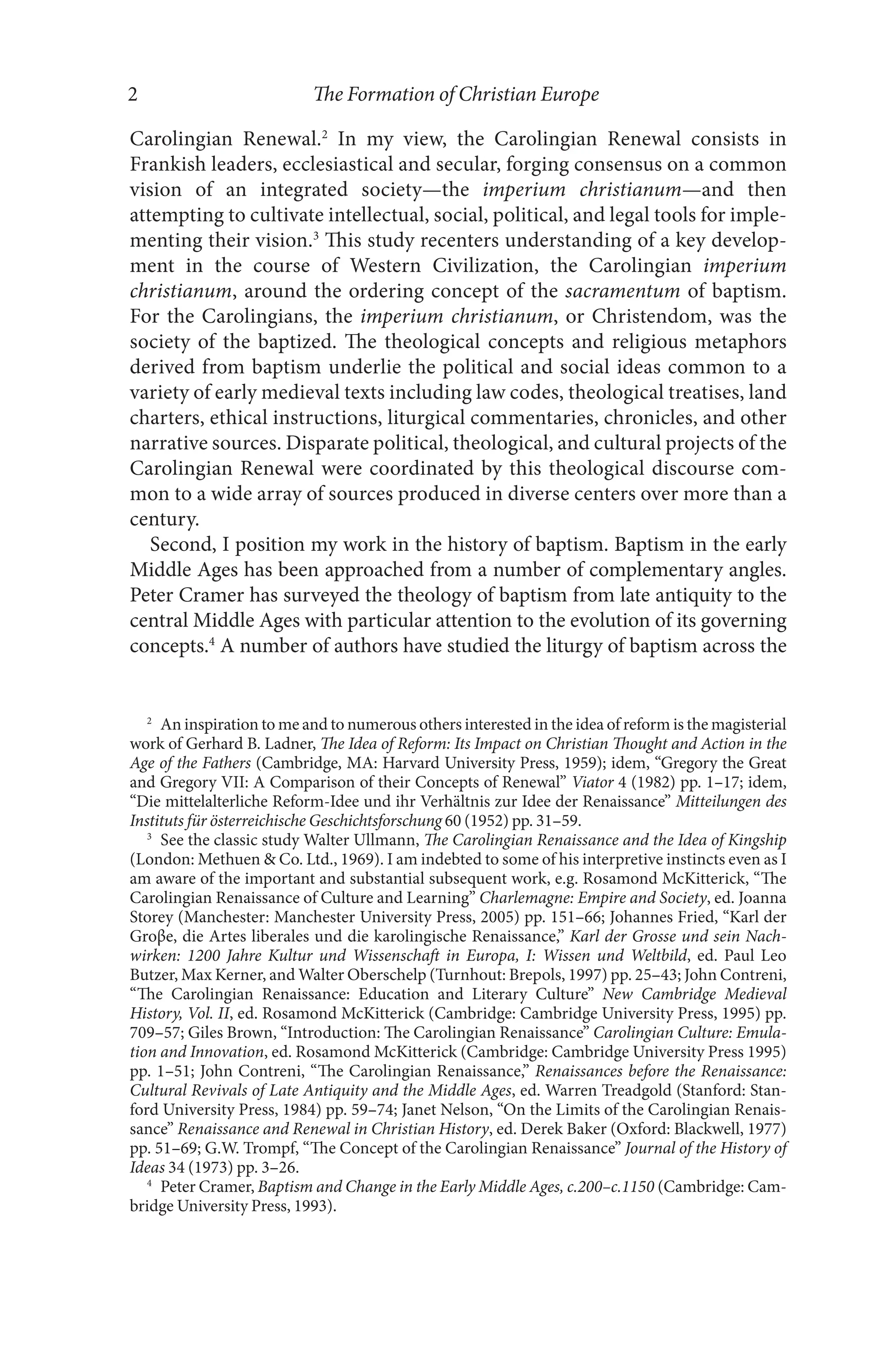 The Formation Of Christian Europe The Carolingians Baptism And The ...