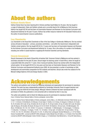 Articulate Art For Vce Units 14 Kathryn Hendyekers Lou Chamberlin | PDF