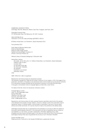 Articulate Art For Vce Units 14 Kathryn Hendyekers Lou Chamberlin | PDF