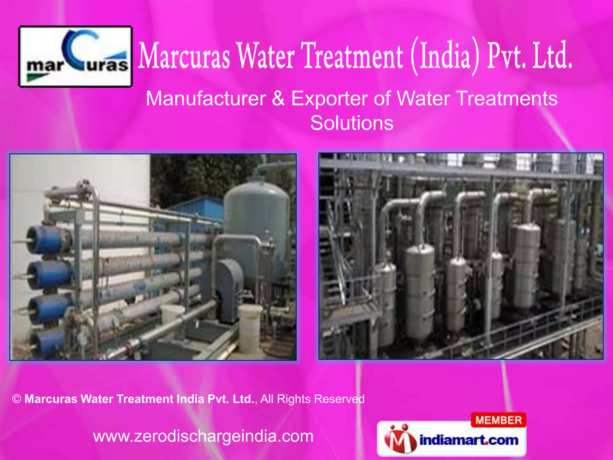Water Softening Plants and DM Plants by Marcuras Water Treatment (India ...