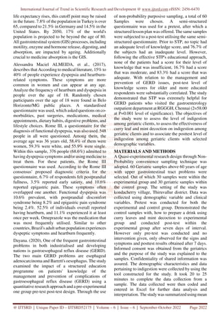 Effectiveness of Curry Leaf and Mint Decoction on Indigestion among ...