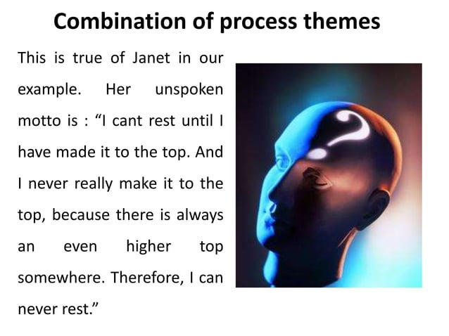 Combination of process themes - Transactional Analysis | PPT