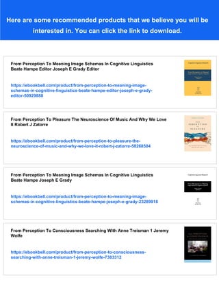 From Perception To Communication A Theory Of Types For Action And ...