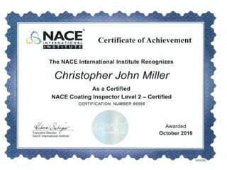 NACE 2 CERTIFICATE | PPT