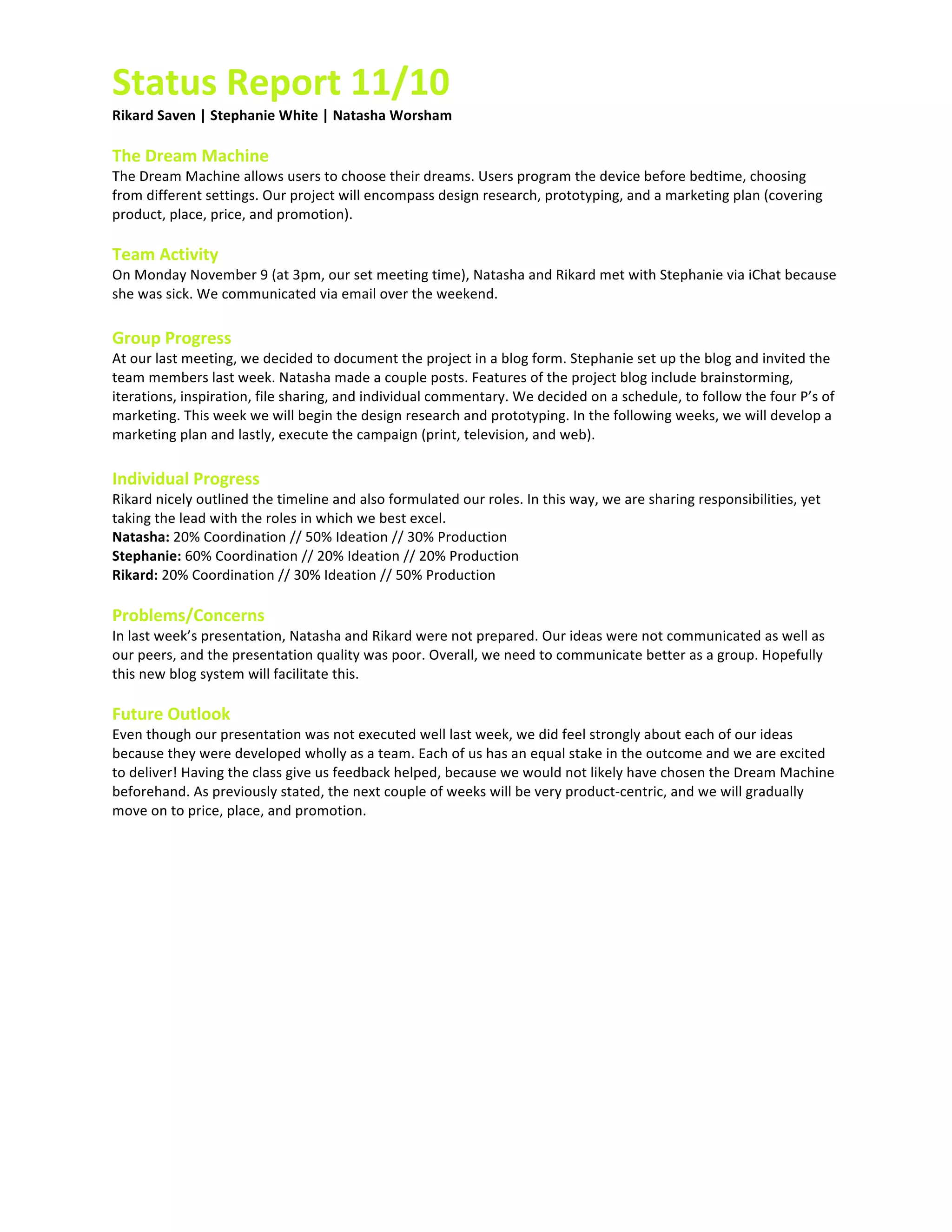 11-10_statusreport | PDF