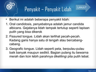 Indera Pengecapan (Lidah) | PPT