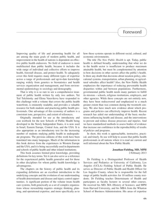 The New Public Health 3rd Edition Theodore H Tulchinsky Elena ...