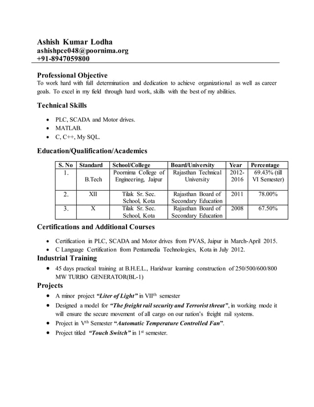 ashish resume | PDF