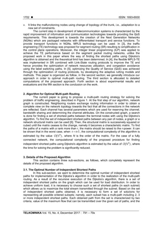 Determining the Optimum Number of Paths for Realization of Multi-path ...