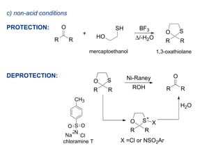Protecting and Deprotecting groups in Organic Chemistry | PPT