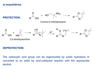 Protecting and Deprotecting groups in Organic Chemistry | PPT