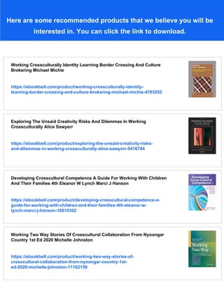 Working Crossculturally Identity Learning Border Crossing And Culture ...