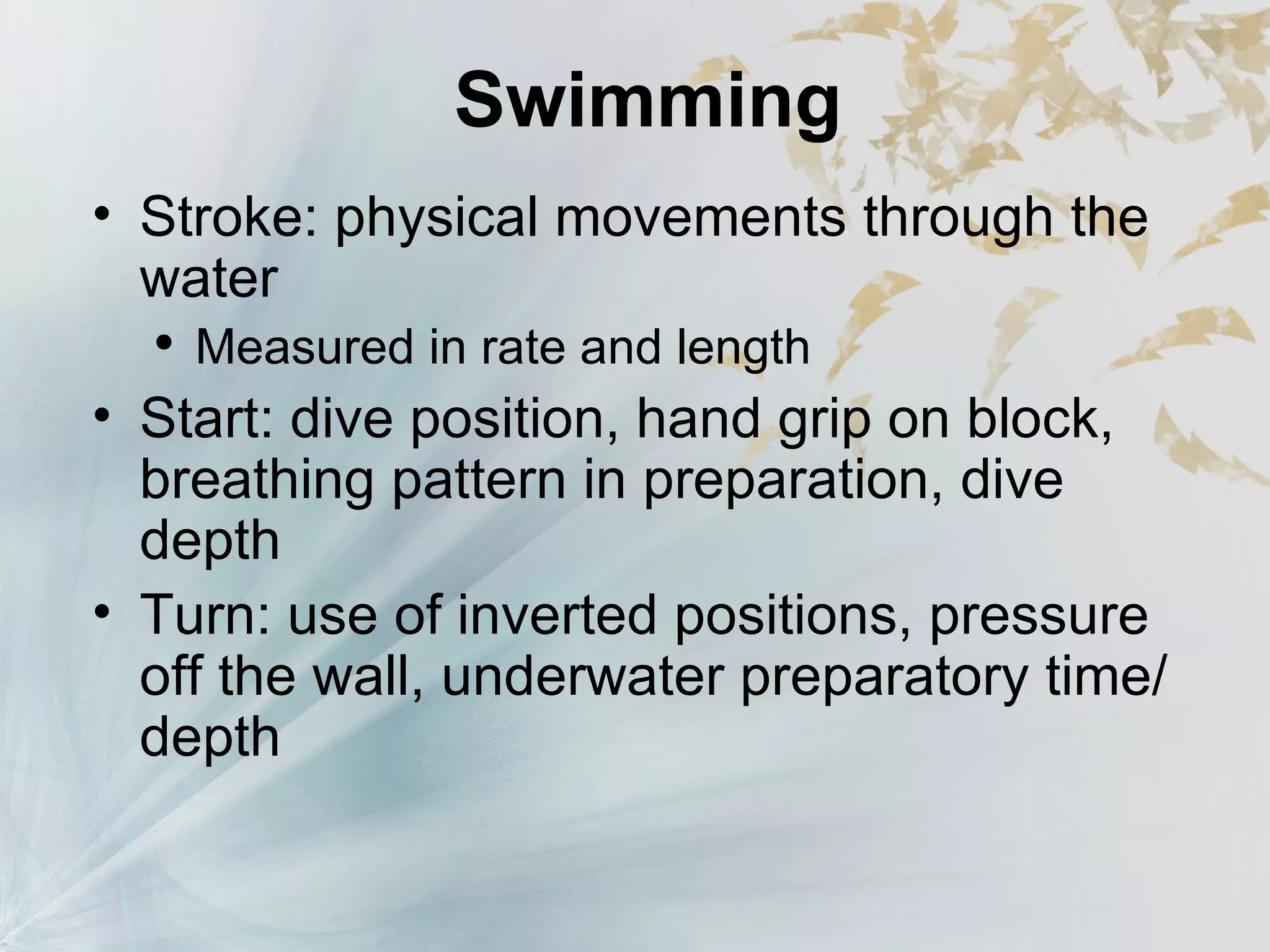 Biomechanic of Swimming | PPT
