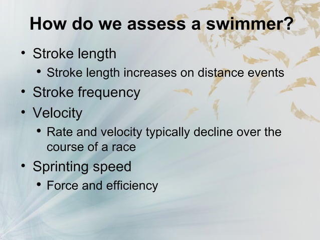 Biomechanic of Swimming | PPT