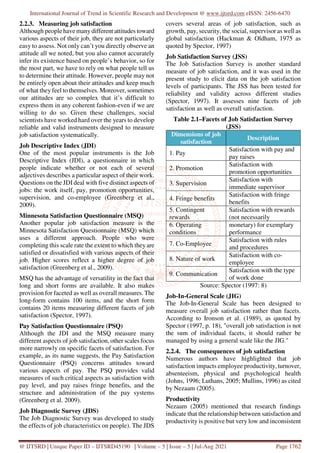 A Study on the Impact of Occupational Stress on Job Satisfaction of the ...