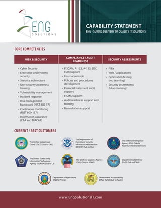 Eng Solutions - Capability Statement-Latest | PDF