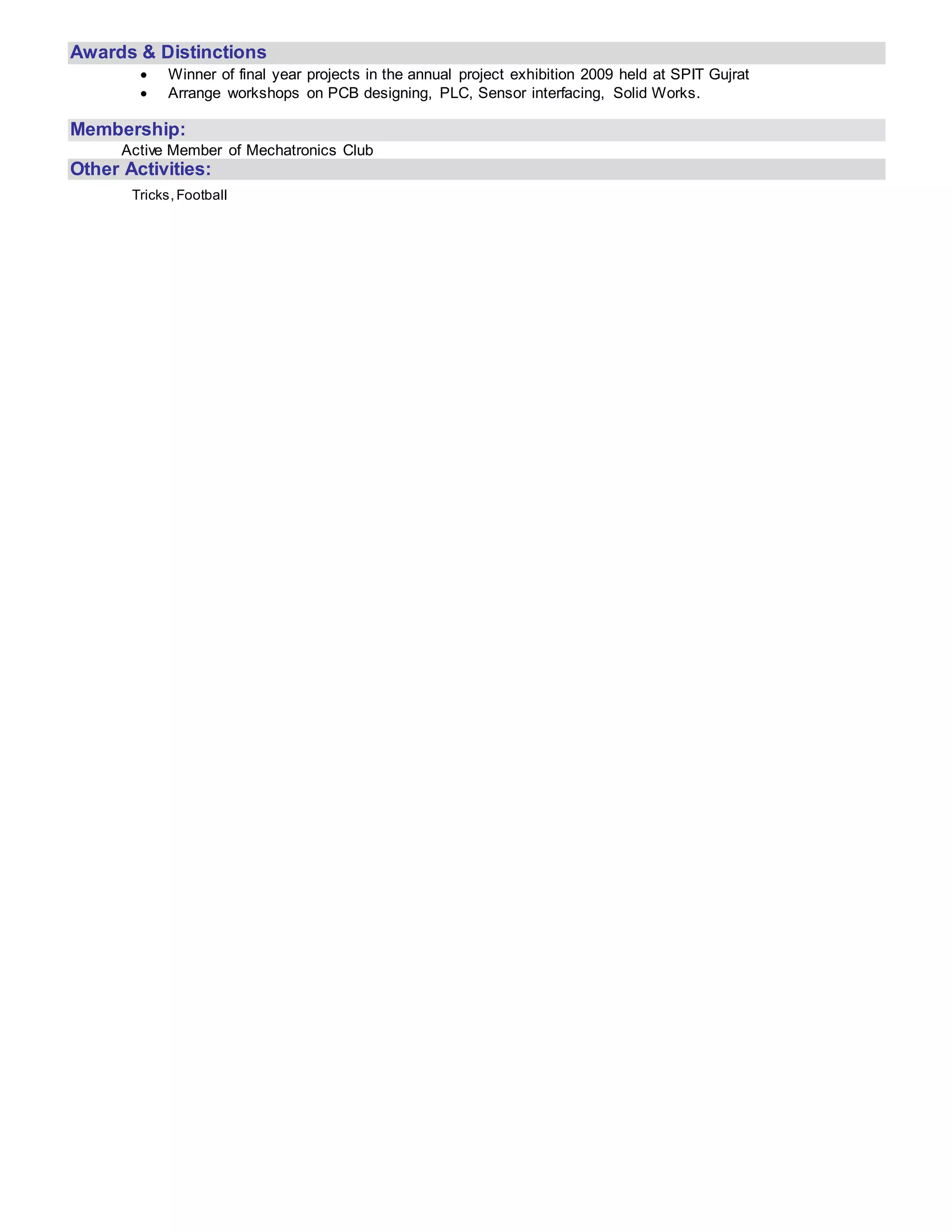 shuja's cv for Instrumentation, DCS and Power plant. | DOCX