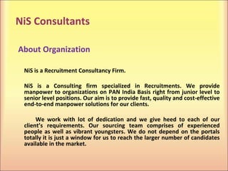 COMPANY PROFILE- NiS Consultants | PPT