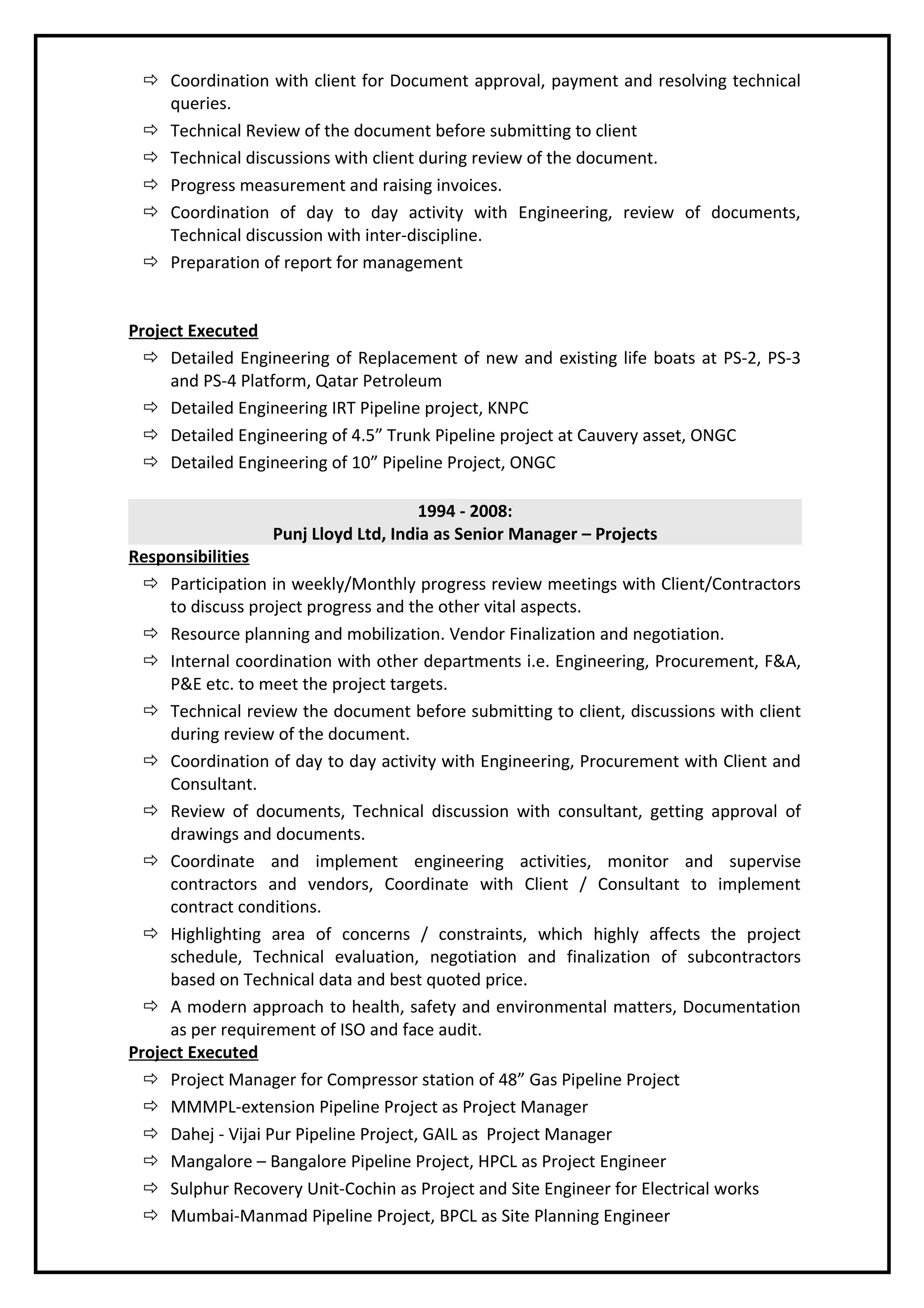 Pradeep-CV | DOC | Civil Engineering Industry | Industries