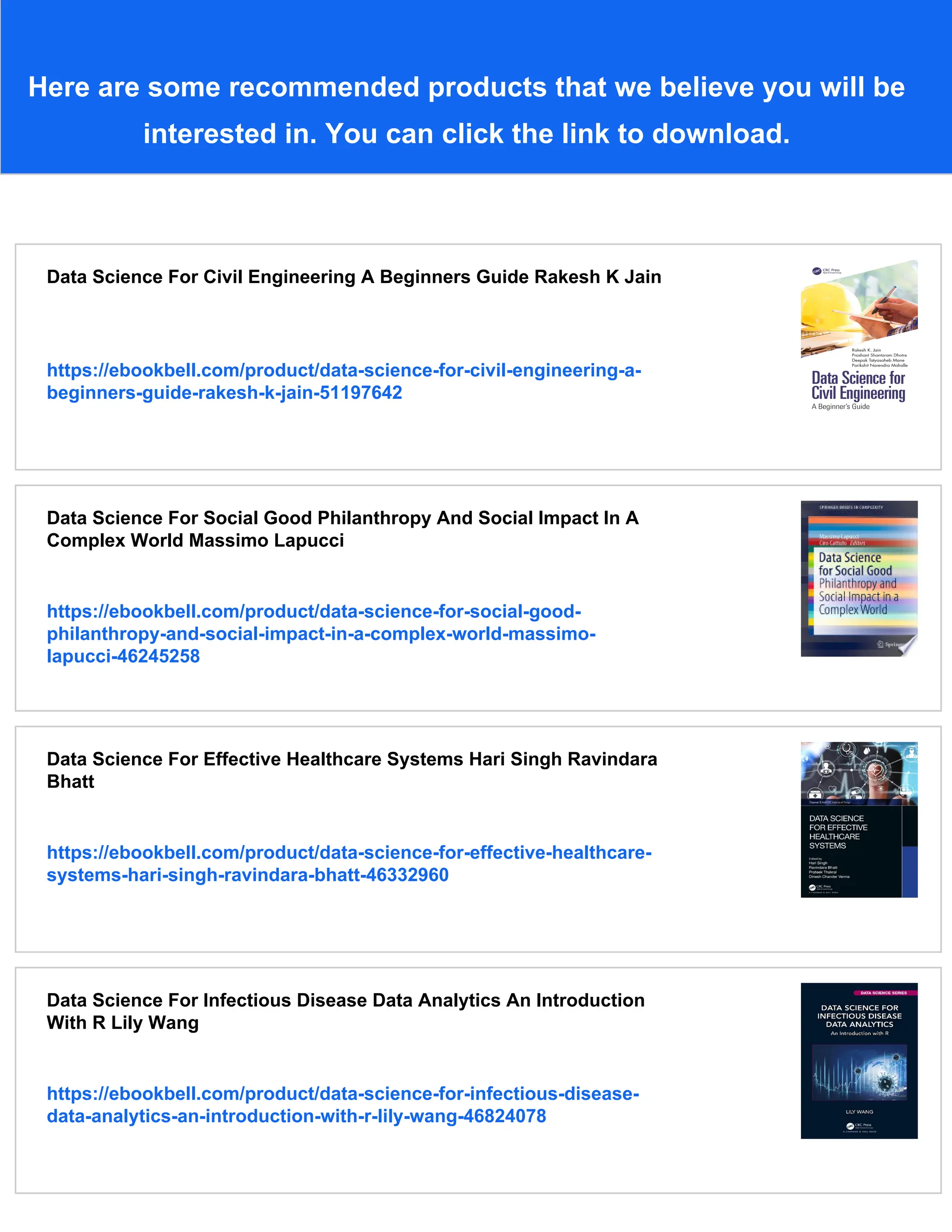 Data Science For Civil Engineering A Beginners Guide Rakesh K Jain Prashant Shantaram Dhotre ...