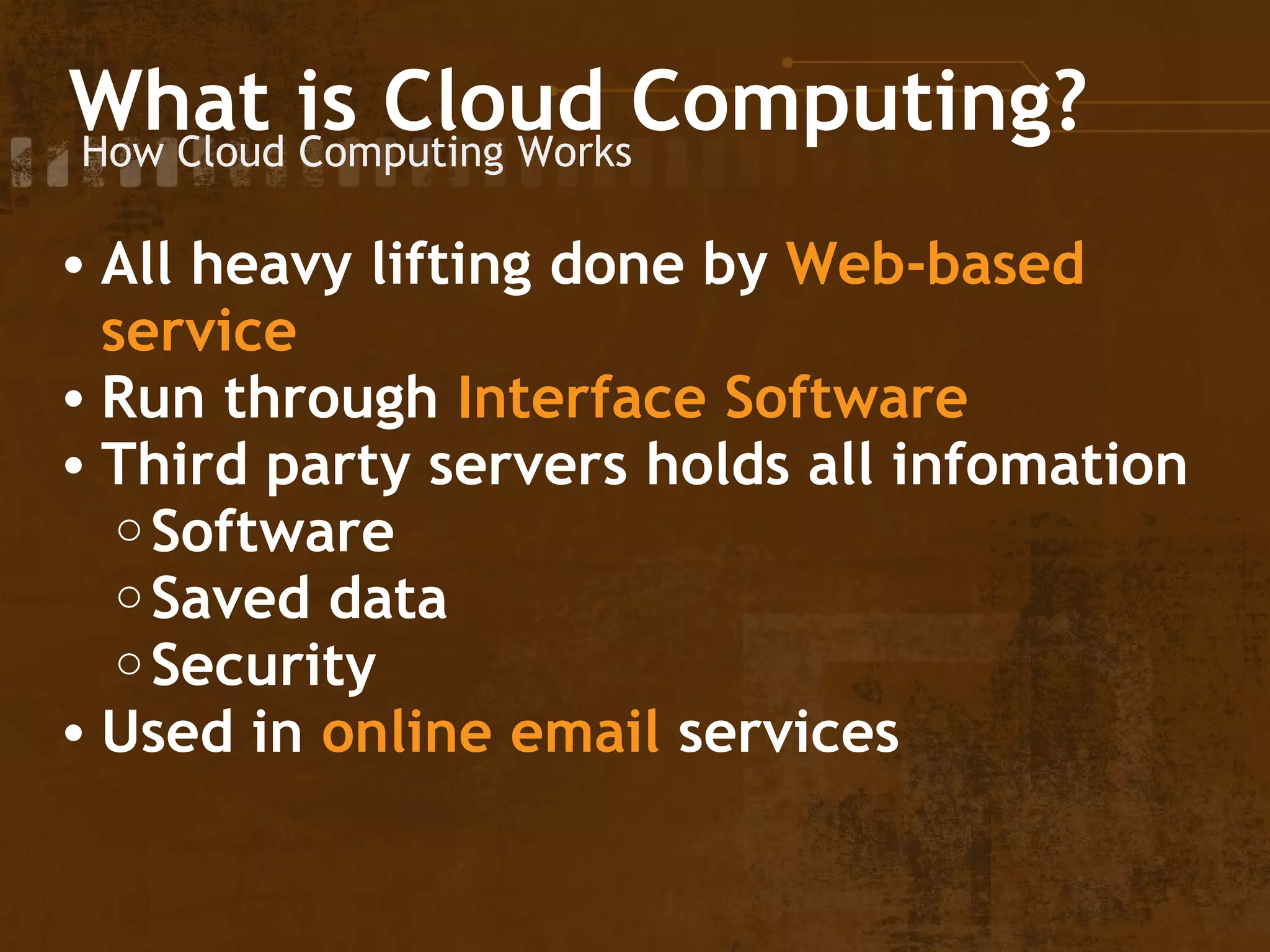 How Cloud Computing Works | PPT