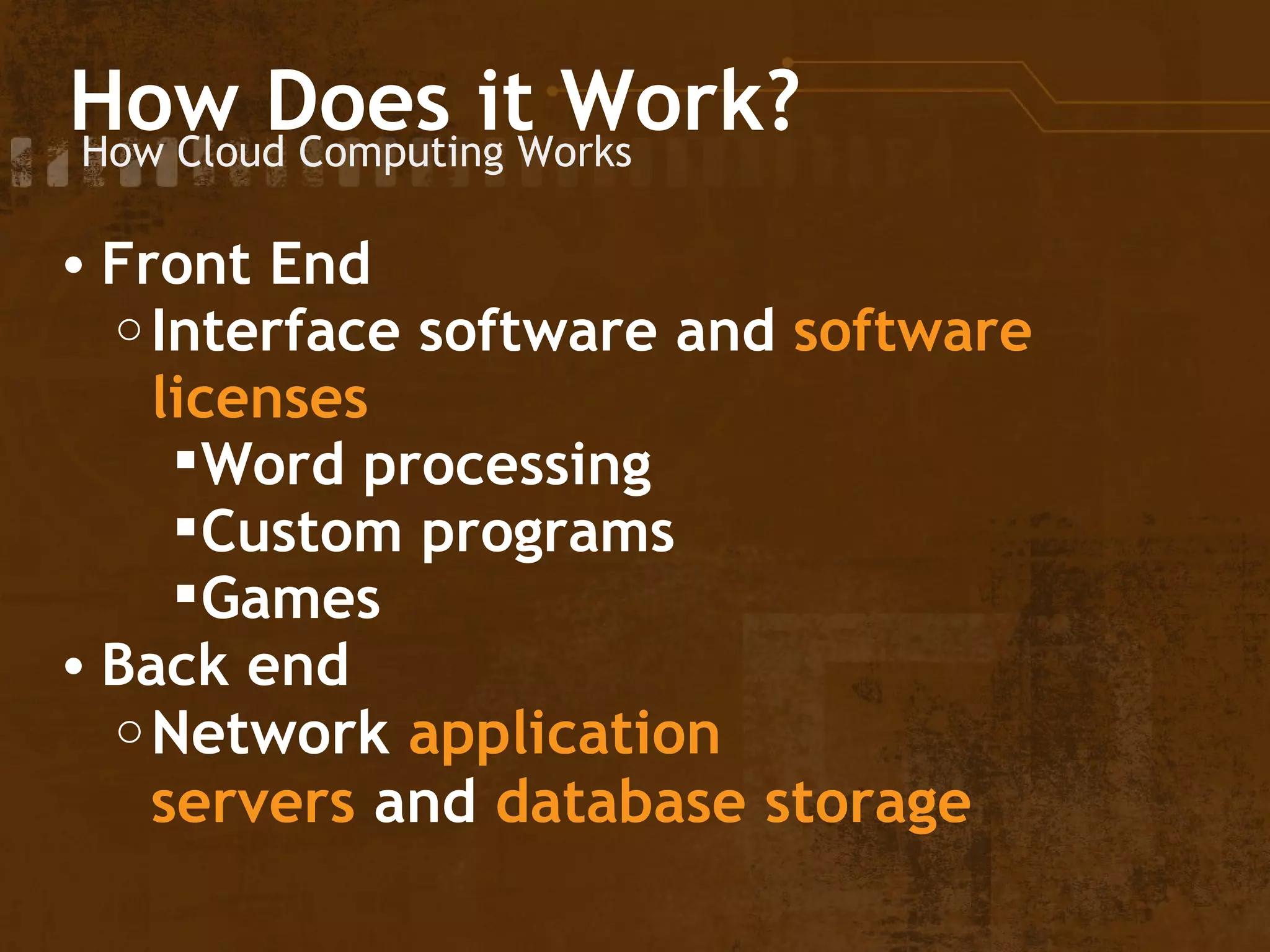 How Cloud Computing Works | PPT