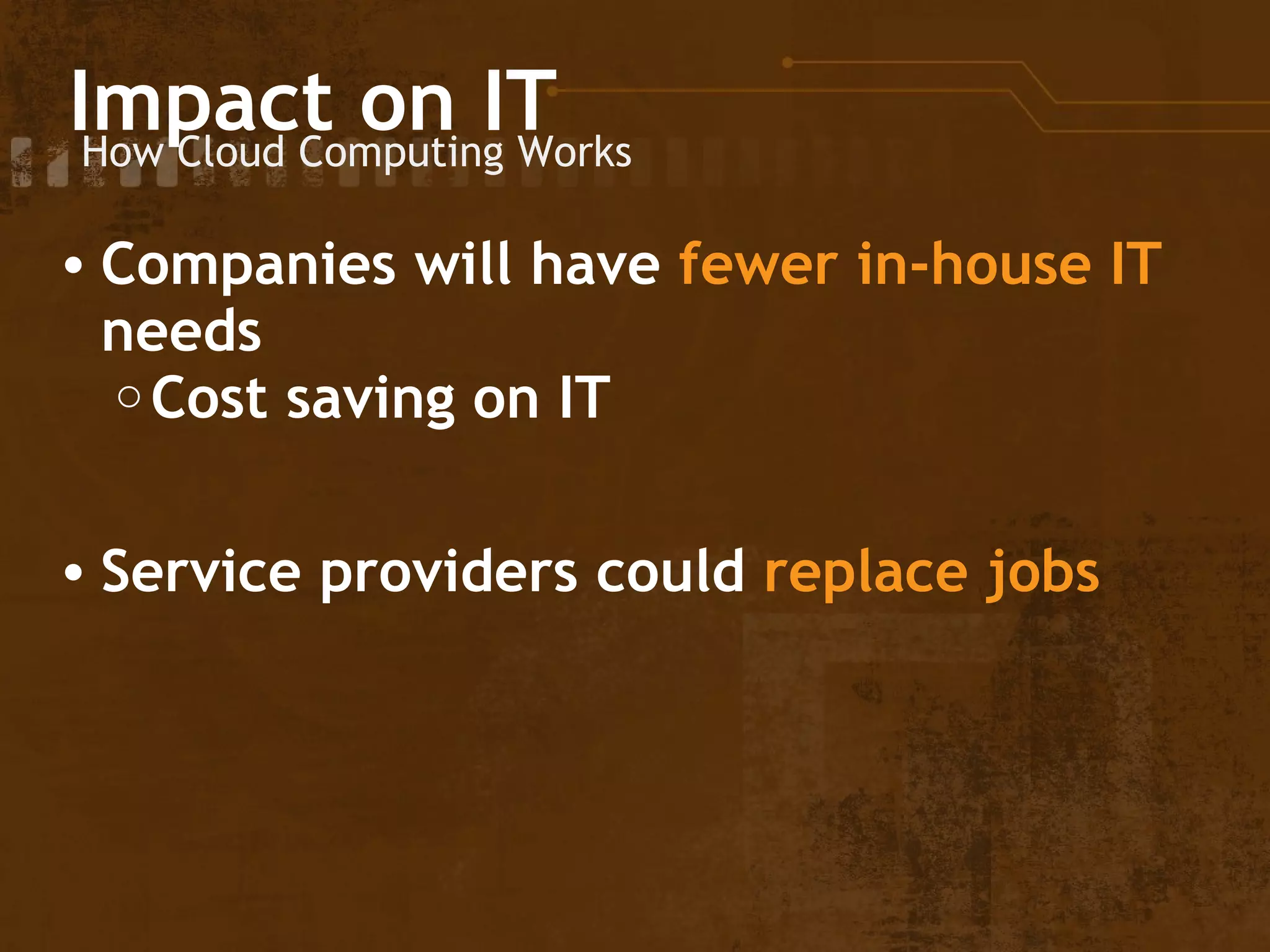 How Cloud Computing Works | PPT