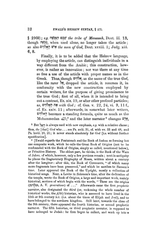 Syntax Of The Hebrew Language Of The Old Testament Heinrich Ewald | PDF