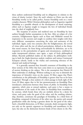 Ancient And Medieval Concepts Of Friendship Suzanne Sterngillet | PDF