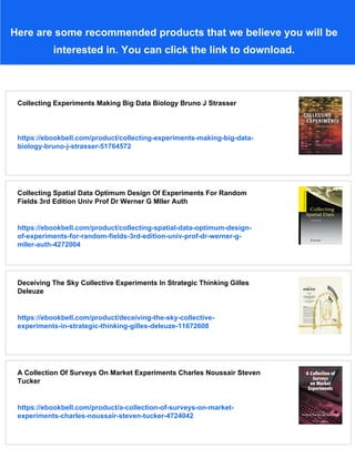 Collecting Experiments Making Big Data Biology Bruno J Strasser | PDF