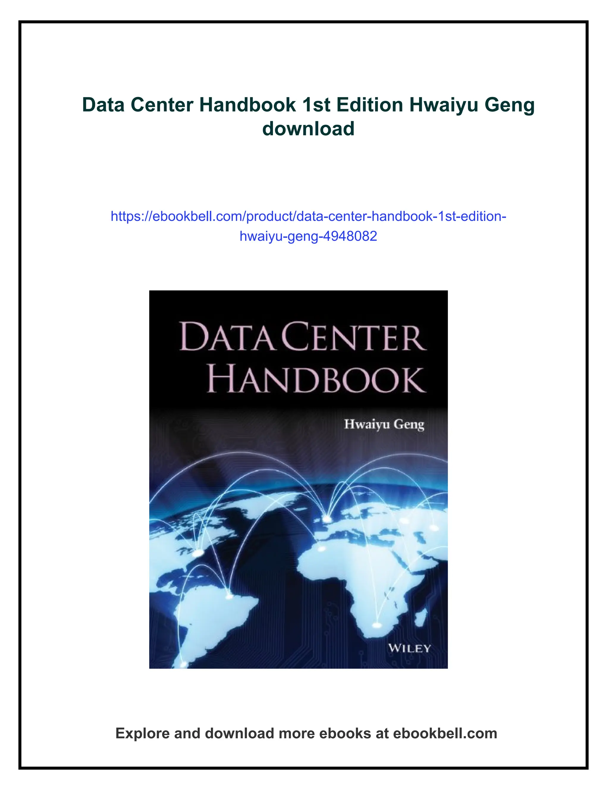 Data Center Handbook 1st Edition Hwaiyu Geng | PDF