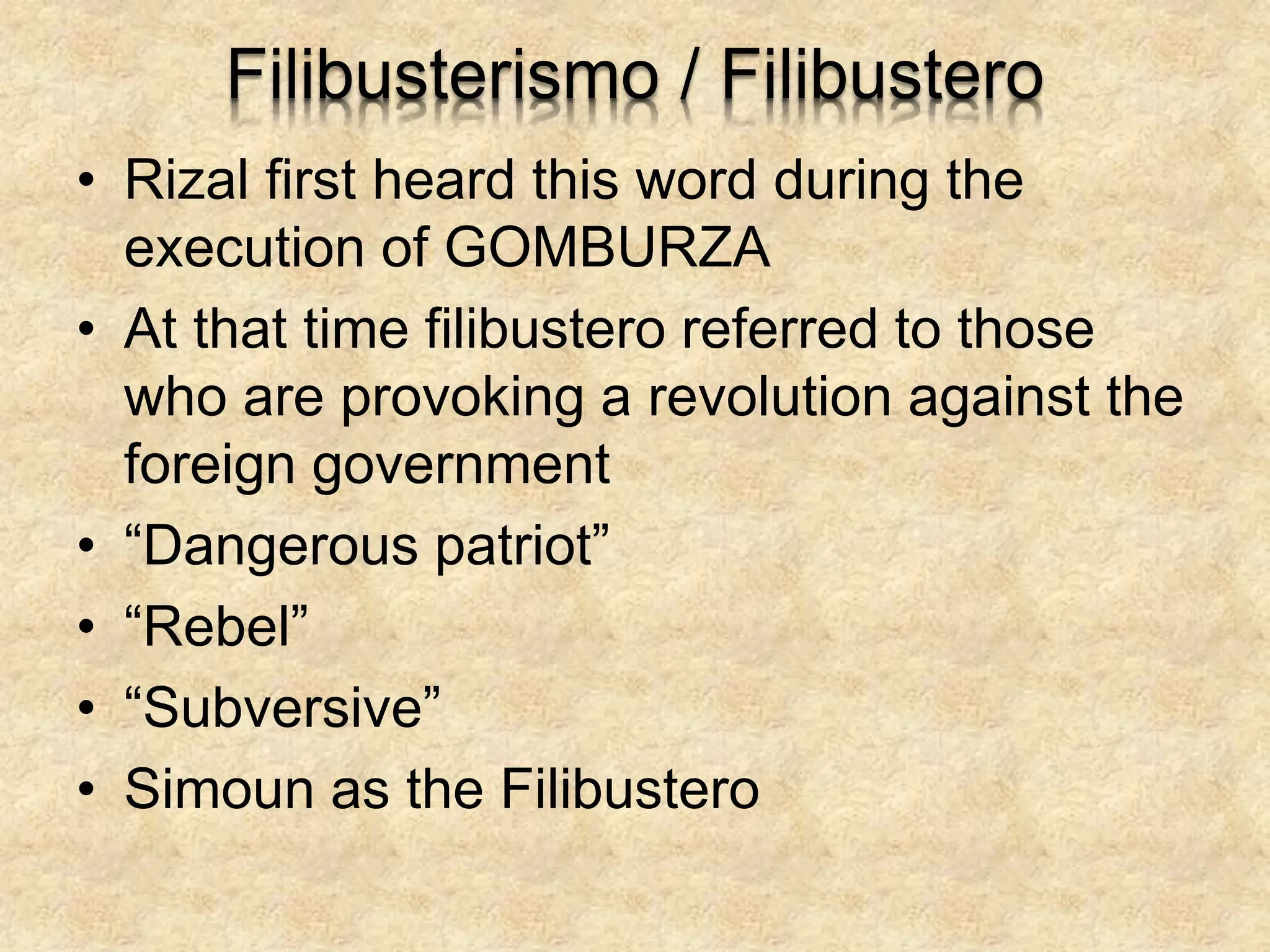 El Filibusterismo - The Reign of Greed by Jose Rizal | PPT