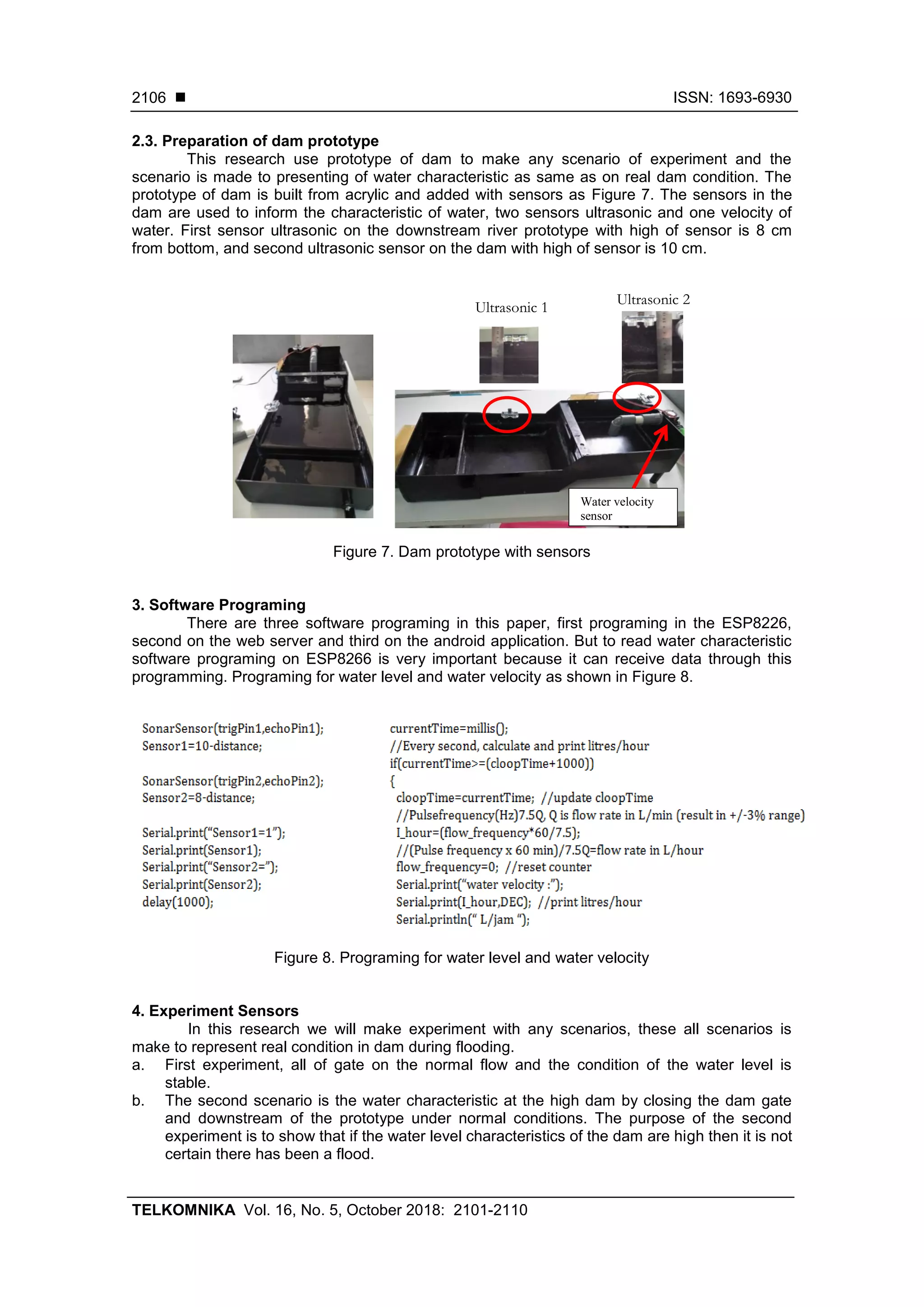 Design of Flood Warning System Based IoT and Water Characteristics | PDF