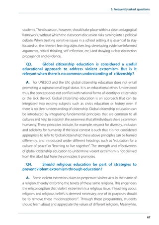 Preventing violent extremism through education Sustainable Development ...