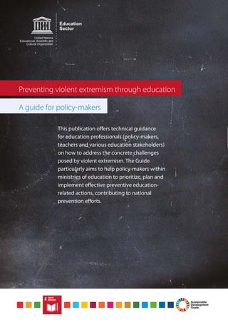 Preventing violent extremism through education Sustainable Development ...