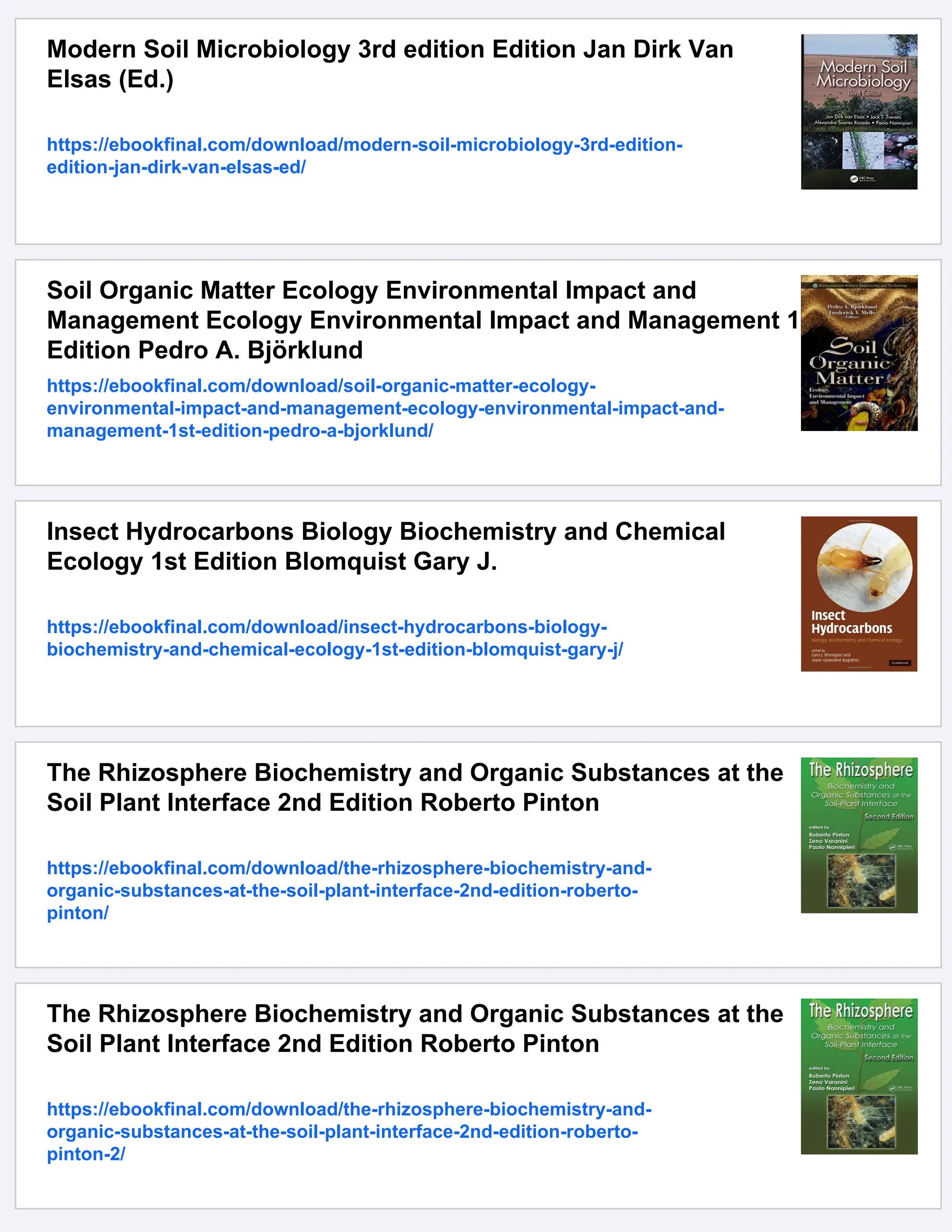 Soil microbiology ecology and biochemistry 3ed Edition Paul E.A. (Ed ...